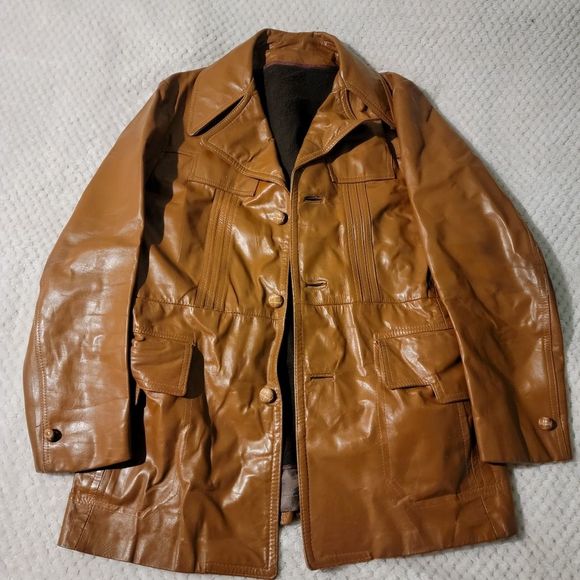 Vintage | Jackets & Coats | Vintage 7s El Charro Leather Jacket Sz 42 ...